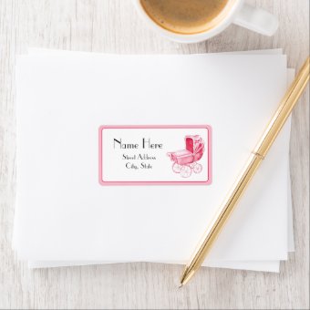 Baby Shower Address Label | Zazzle
