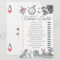 Baby Shower Alice in Wonderland Fun Guess Who Game | Zazzle