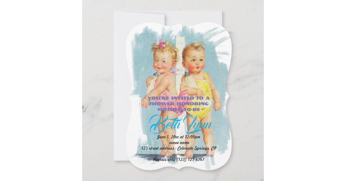 Baby Shower Babies Party Destiny's Destiny Invitation | Zazzle