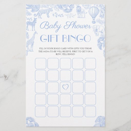 Baby shower Bingo game Card | Zazzle