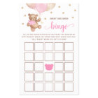 Baby Shower Bingo Game Teddy Bear | Zazzle