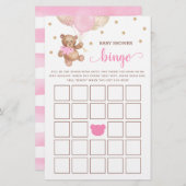 Baby Shower Bingo Game Teddy Bear | Zazzle