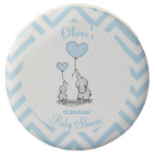 Baby Shower Blue Elephants with Heart Balloons Chocolate Covered Oreo ...