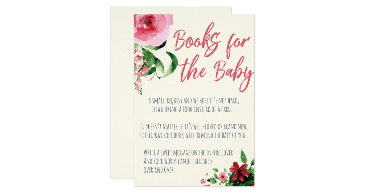 Baby Shower Books For The Baby Card | Zazzle.com