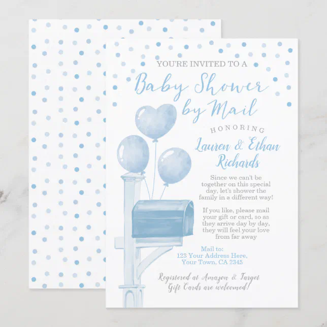 Baby Shower by Mail Invitation | Zazzle
