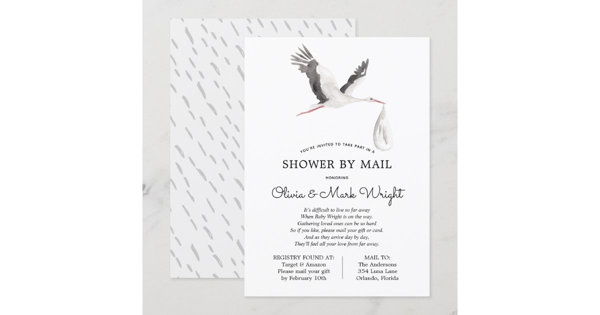 Baby Shower by Mail Invitation | Zazzle