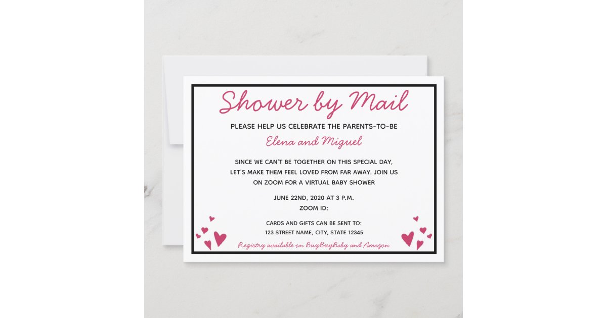 Baby Shower by Mail Invitation | Zazzle