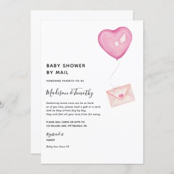 Baby Shower by Mail invitation | Zazzle