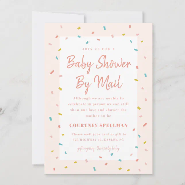 Baby Shower by mail invitation | Zazzle