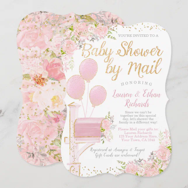Baby Shower by Mail Invitation | Zazzle