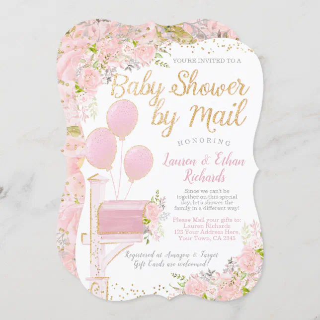 Baby Shower by Mail Invitation | Zazzle