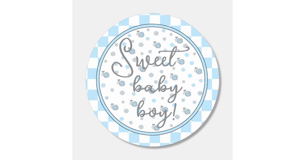 Baby Shower Candy Mints Labels Snips & Snails | Zazzle