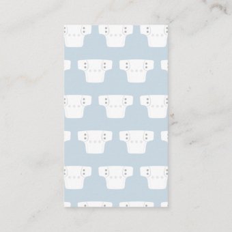 Baby Shower Cloth Diaper Raffle Tickets Light Blue Enclosure Card | Zazzle