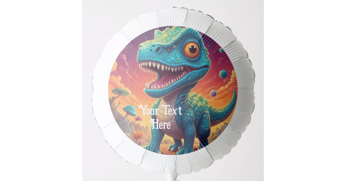 Baby shower dino-mite Balloon | Zazzle