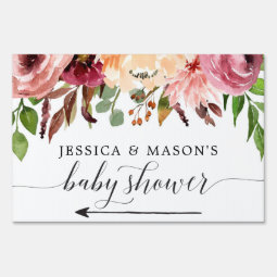 Baby Shower Directional Yard Sign | Zazzle