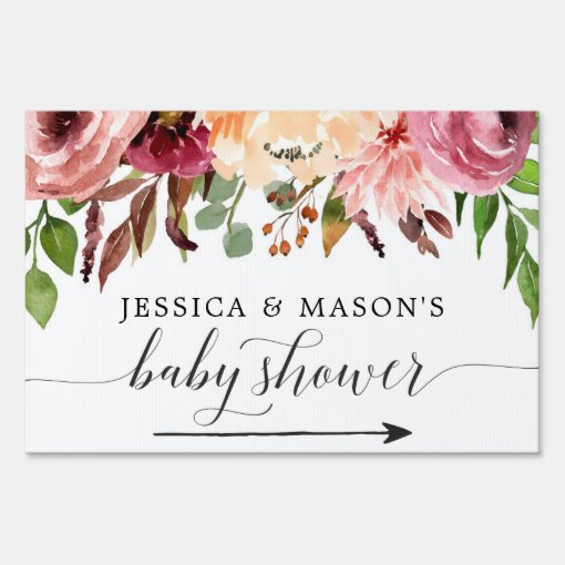 Baby Shower Directional Yard Sign | Zazzle
