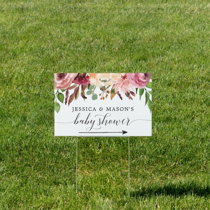 Baby Shower Directional Yard Sign | Zazzle.com