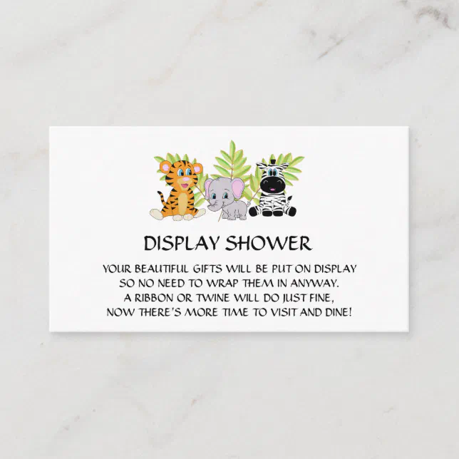 Baby Shower Display Shower Insert Enclosure | Zazzle