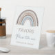 Baby Shower Favor Table Sign Rainbow Theme | Zazzle