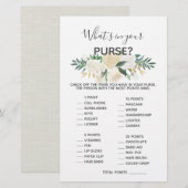 Baby Shower Flowers Game - What's In Your Purse | Zazzle