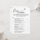 Baby Shower Game Trivia Survey Card | Zazzle
