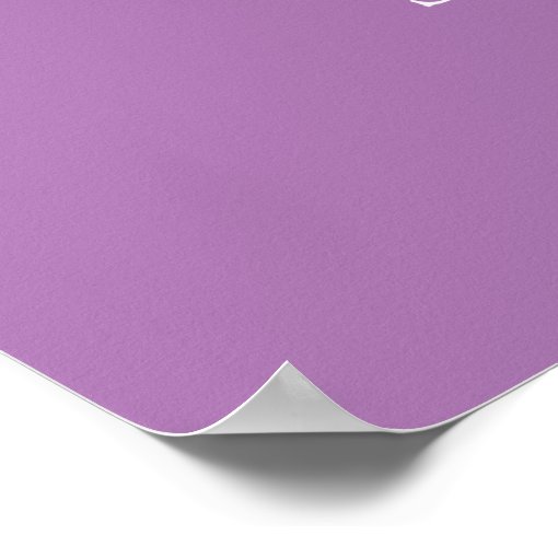 Baby Shower Gentle Purple Welcome Poster | Zazzle