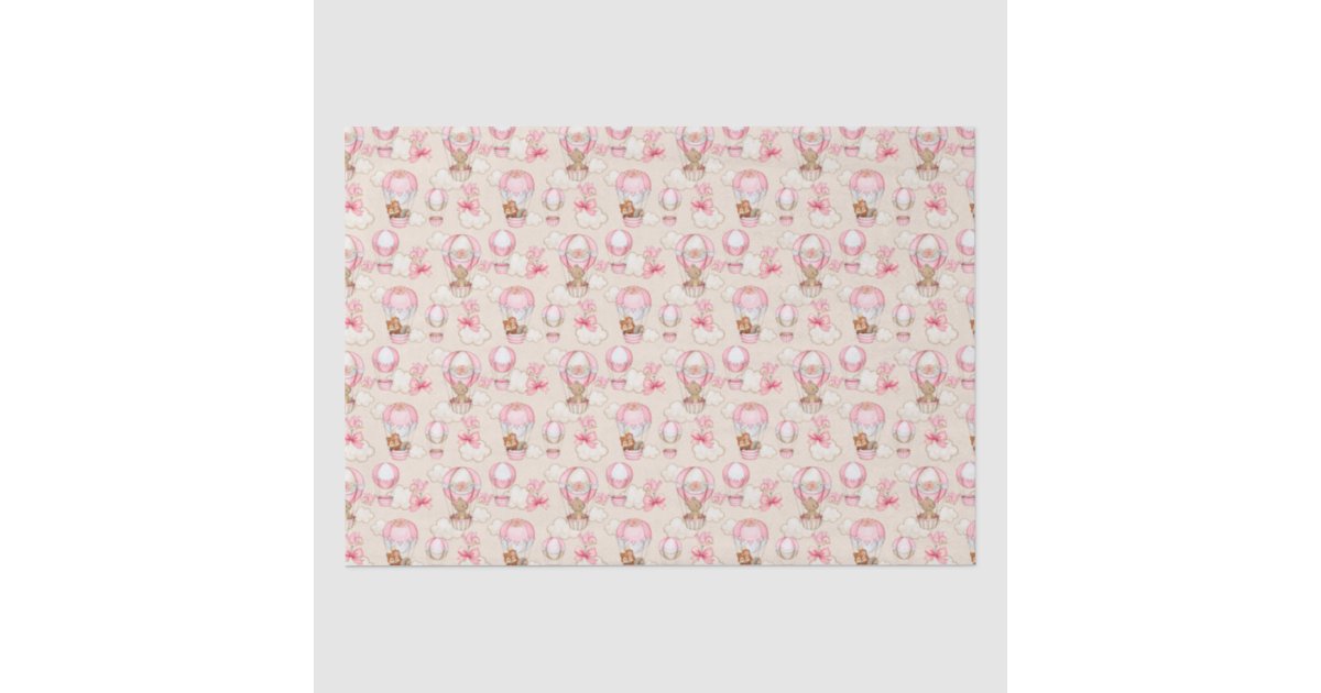Baby Shower Girl Pink Tissue Paper | Zazzle