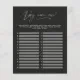 Baby shower guess the name modern black | Zazzle