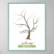 Baby Shower Guestbook Tree (Blue) - 11x14 Poster | Zazzle