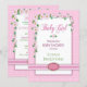 Baby Shower Invitation, Name Insert, Baby Girl Invitation | Zazzle