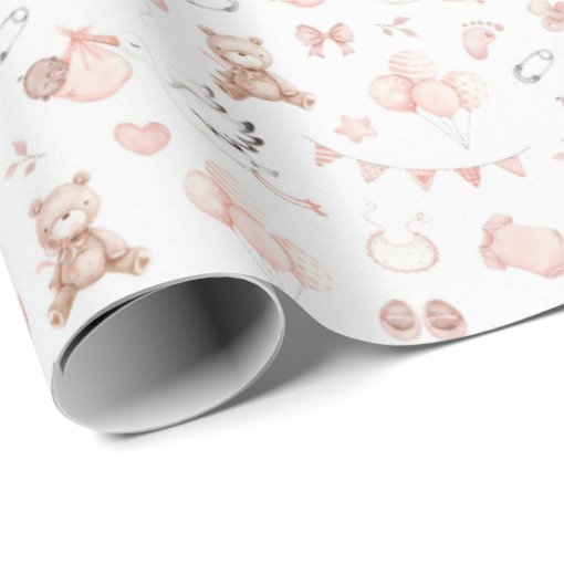 Baby Shower Large Wrapping Paper Rolls | Zazzle