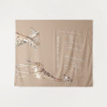 Baby shower modern giraffe elegant typography tape tapestry | Zazzle