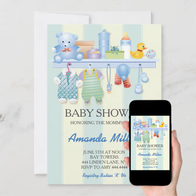 Baby Shower Nursery Invitations | Zazzle