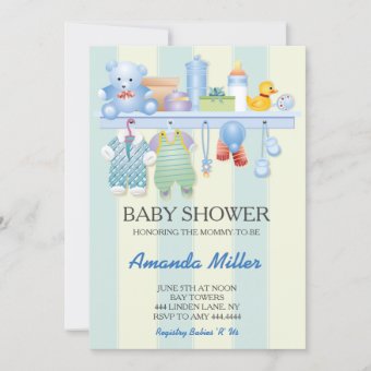 Baby Shower Nursery Invitations | Zazzle