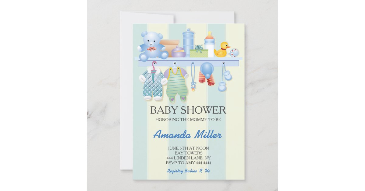 Baby Shower Nursery Invitations | Zazzle