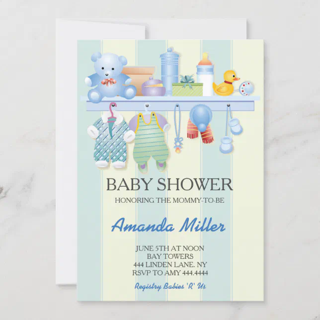 Baby Shower Nursery Invitations | Zazzle