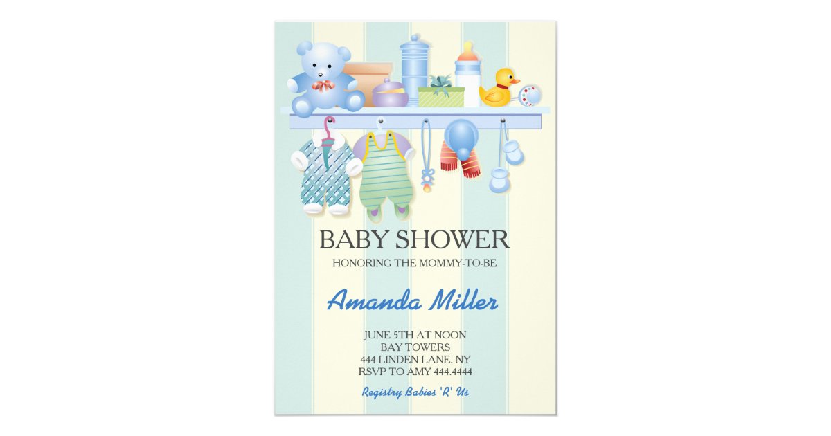 Baby Shower Nursery Invitations | Zazzle.com