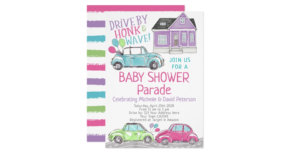 Baby Shower Parade Invitation | Zazzle.com