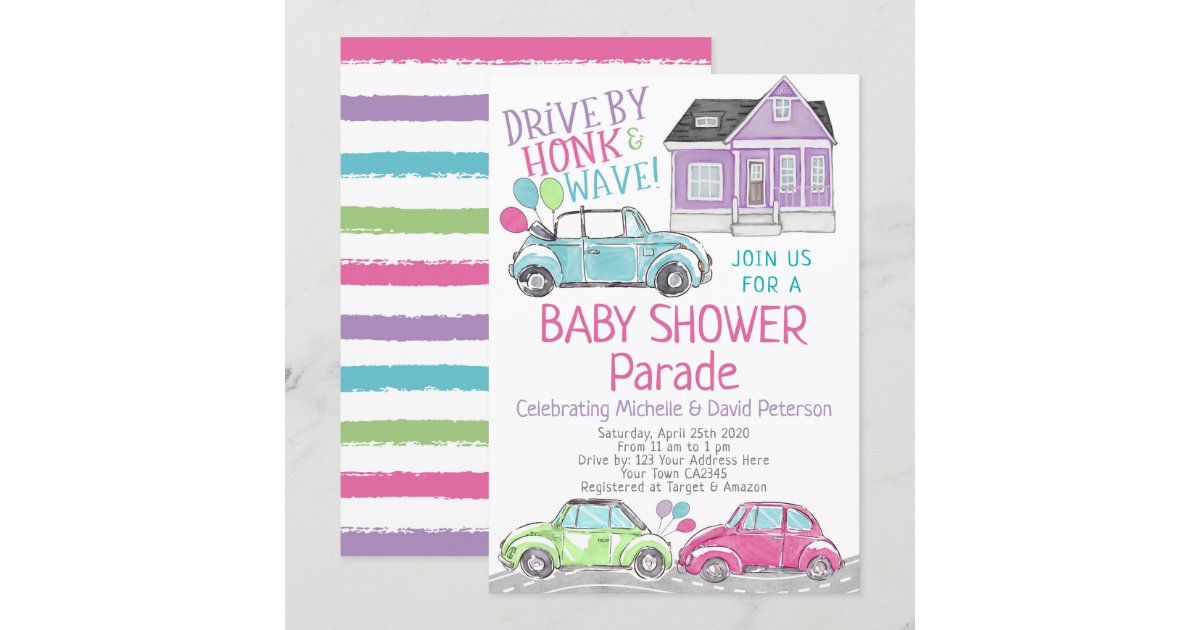 Baby Shower Parade Invitation | Zazzle