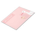 Baby Shower Party Favor - Stork Delivers Baby Girl Notepad | Zazzle