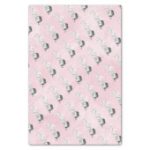 Baby Shower Pastel Pink Vintage Little Girl Tissue Paper | Zazzle