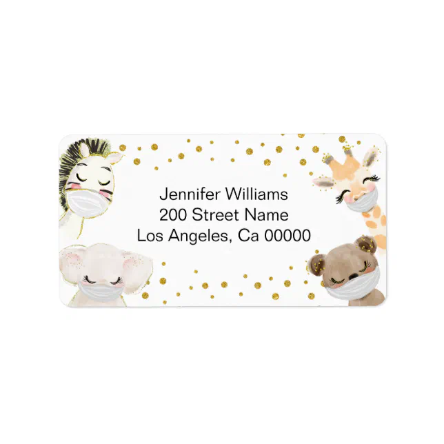 Baby Shower return address Label | Zazzle