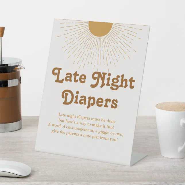 Baby Shower Signage, Party Decoration Sign Diaper | Zazzle