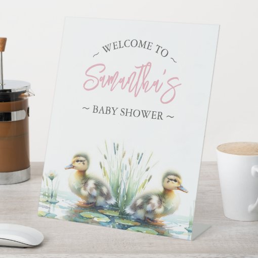 Baby Shower Signs Cute Ducklings | Zazzle