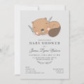 BABY SHOWER | Sleepy Beaver Invitation | Zazzle