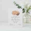 BABY SHOWER | Sleepy Beaver Invitation Postcard | Zazzle