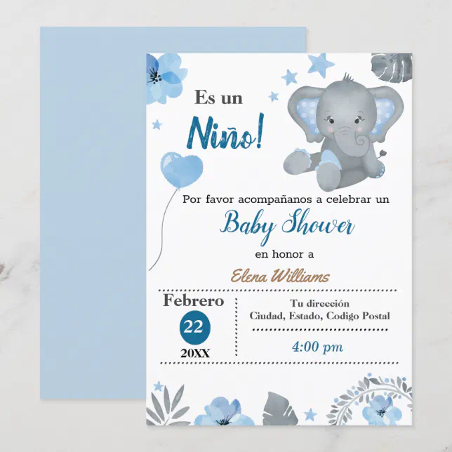 Baby shower-Spanish Invitation | Zazzle