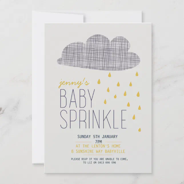 BABY SHOWER SPRINKLE INVITATION | Zazzle