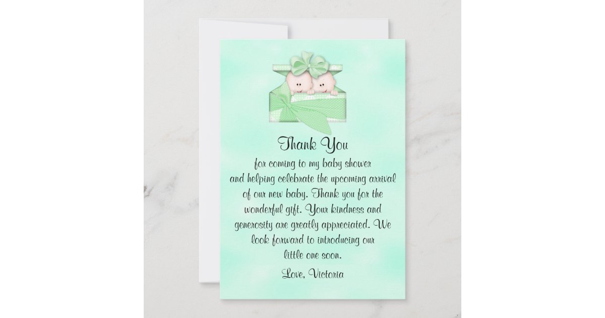Baby Shower Thank You Gender Neutral Invitation | Zazzle