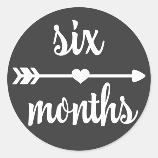 Baby Six Months Milestone Stickers | Zazzle.com